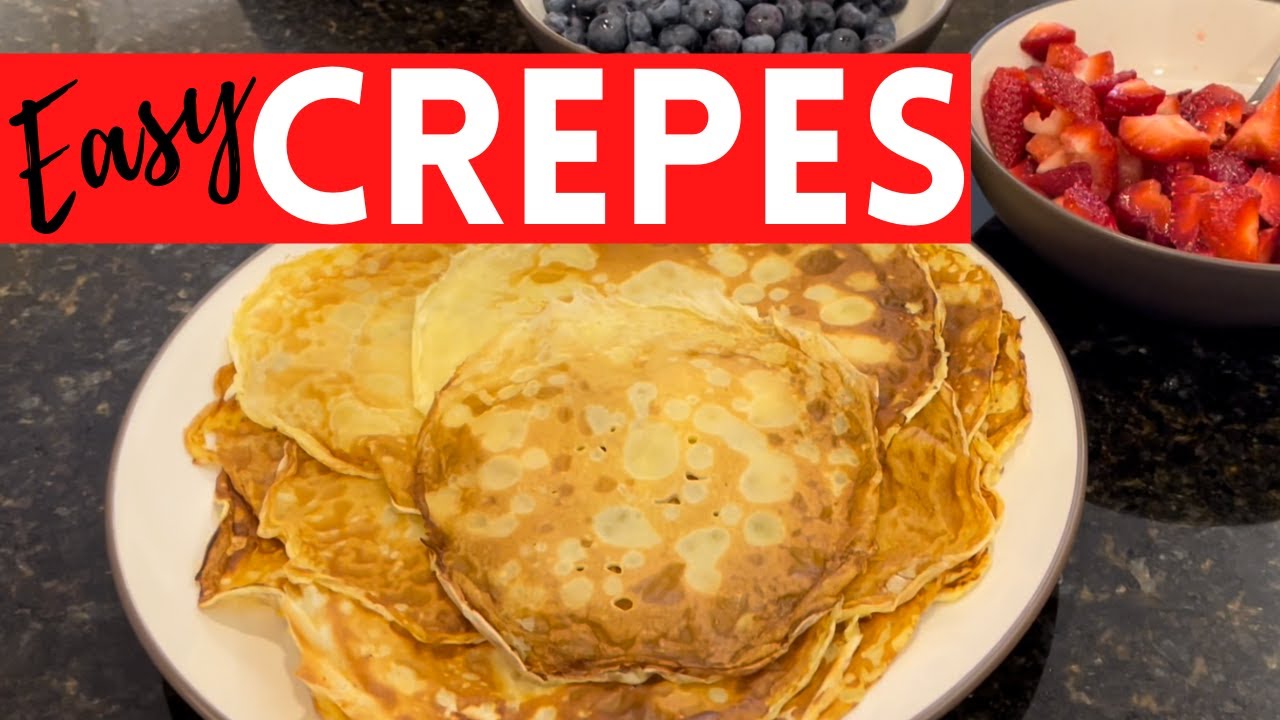 How to Make Crepes or Swedish Pancakes // Easy & Delicious Crepe Recipe ...