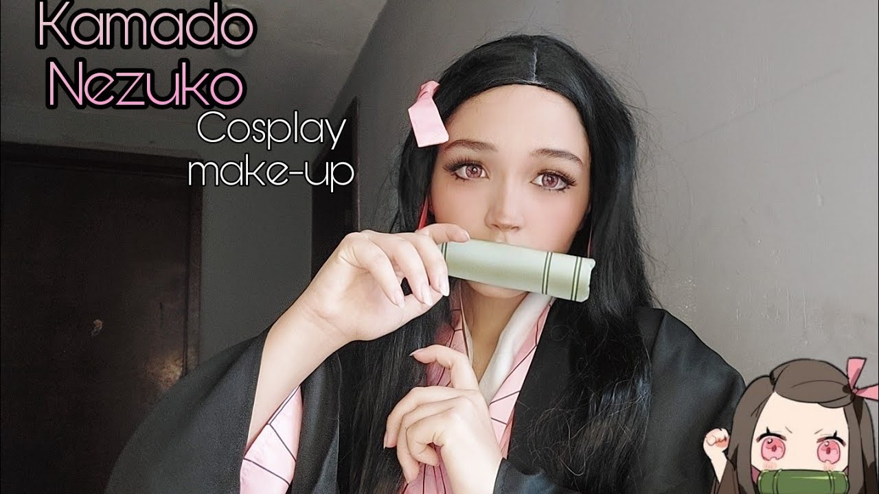 🌸 Kamado Nezuko cosplay make-up 🌸 - YouTube