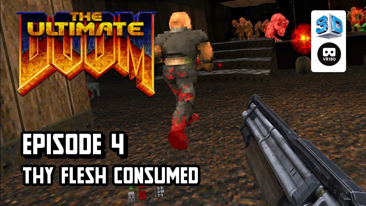 【gzdoomvr】DooM: Thy Flesh Consumed【VR180 8K 3D】 - YouTube