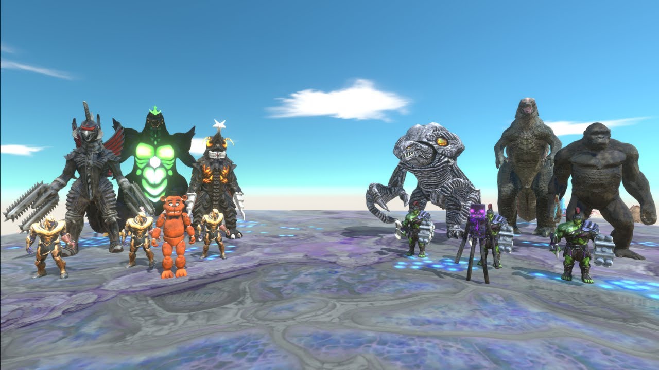Evolution of Godzilla Evolved vs team Super Godzilla Team - Animal ...