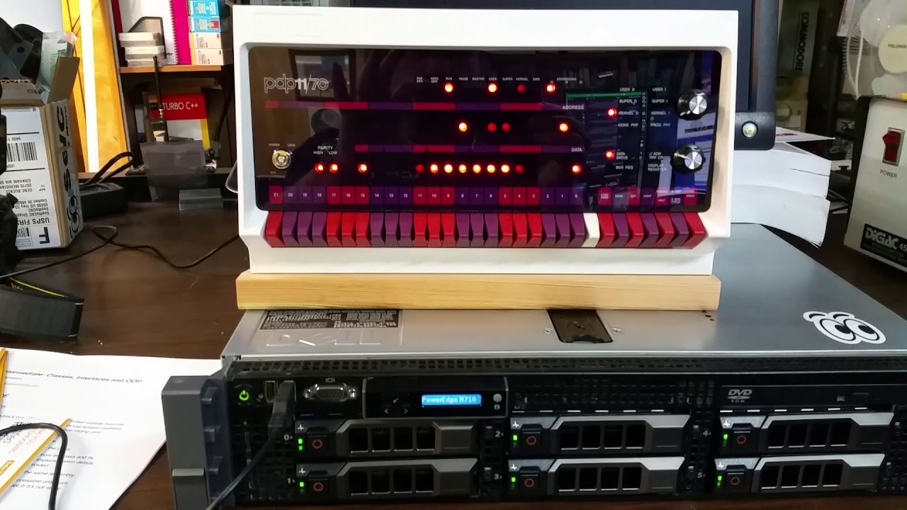 Finished the PiDP 11/70 kit I bought at the last VCFPNW. Finally! - YouTube