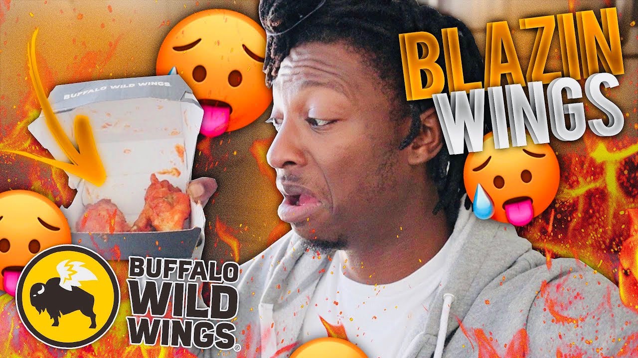 BUFFALO WILD WINGS BLAZIN CHALLENGE! FT BLACKCHARCOAL - YouTube