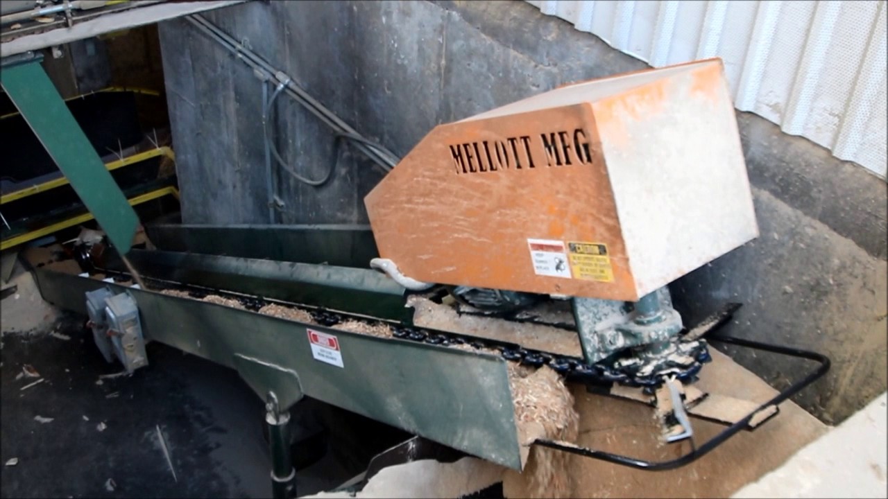 MELLOTT - Bark/Chip Conveyor and Troughing Idler Conveyor - YouTube