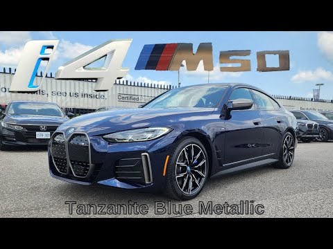 NEW ARRIVAL! 2024 BMW i4 M50 xDrive Gran Coupe Tanzanite Blue Metallic ...