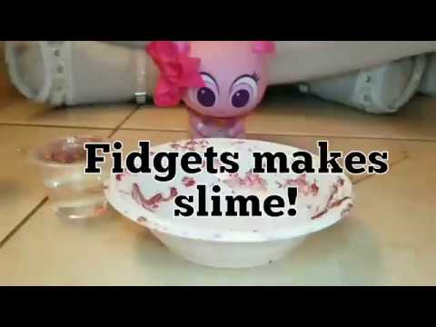 Fidgets makes party slime! (Nerlie baby) - YouTube