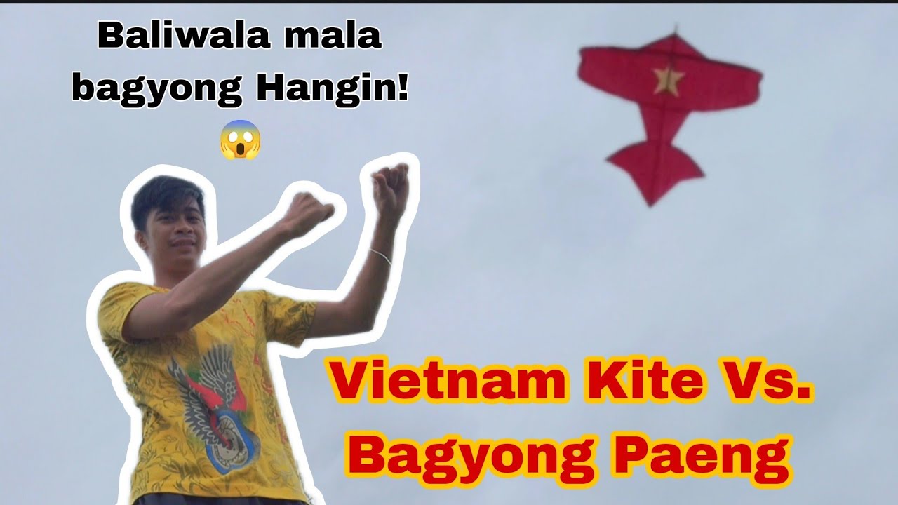 Nagpalipad sa kasagsagan ng Bagyong Paeng.Guryon o Saranggola,Vietnam ...