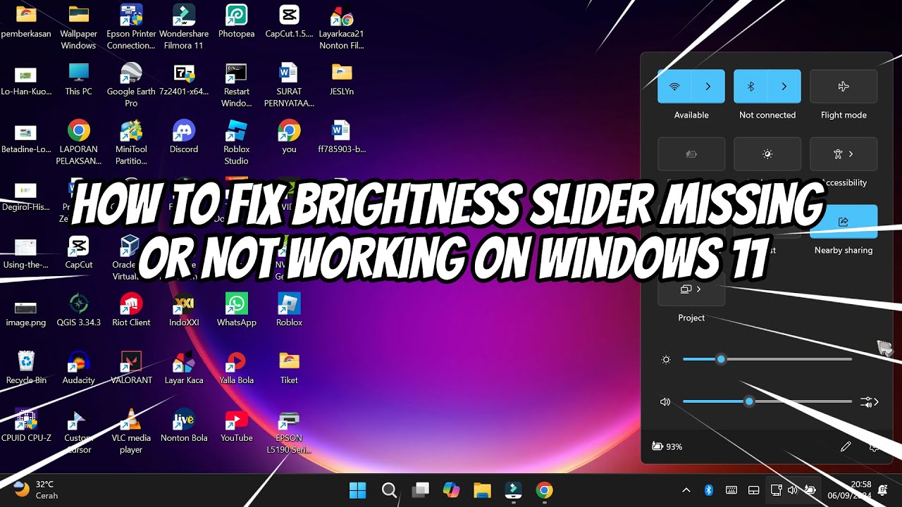 How to Fix Brightness Slider Missing or Not Working on Windows 11 - YouTube