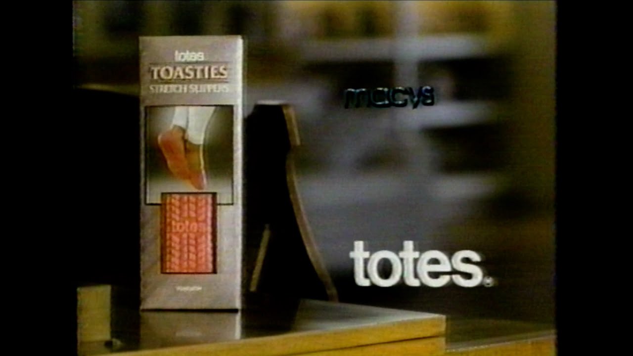 Totes, Toasties Stretch Slippers Commercial (1991) - YouTube