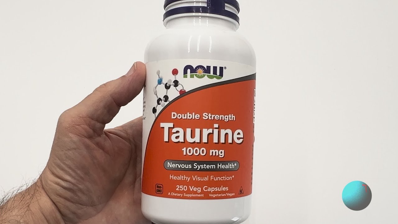 NOW Foods Taurine 1000mg – Nervous System Support in Vegan Capsules ...