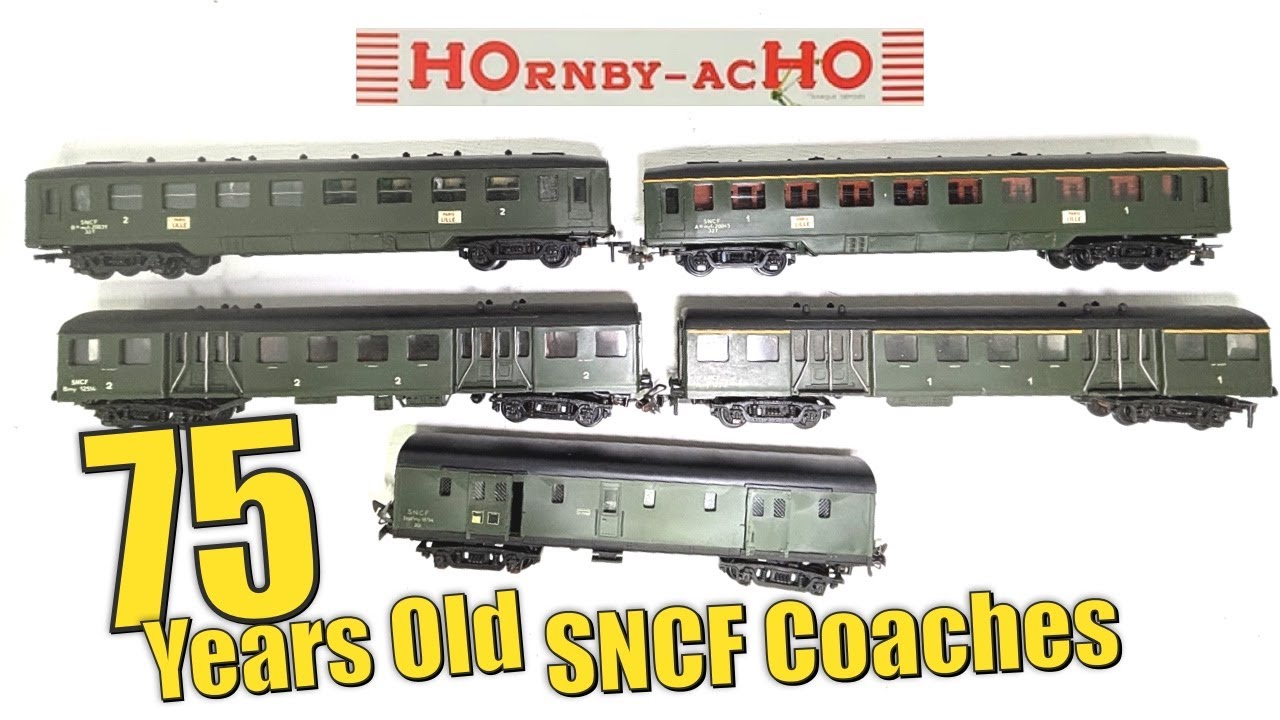 75 YEAR OLD? French Model Railway Coaches - Meccano Hornby-Acho SNCF ...