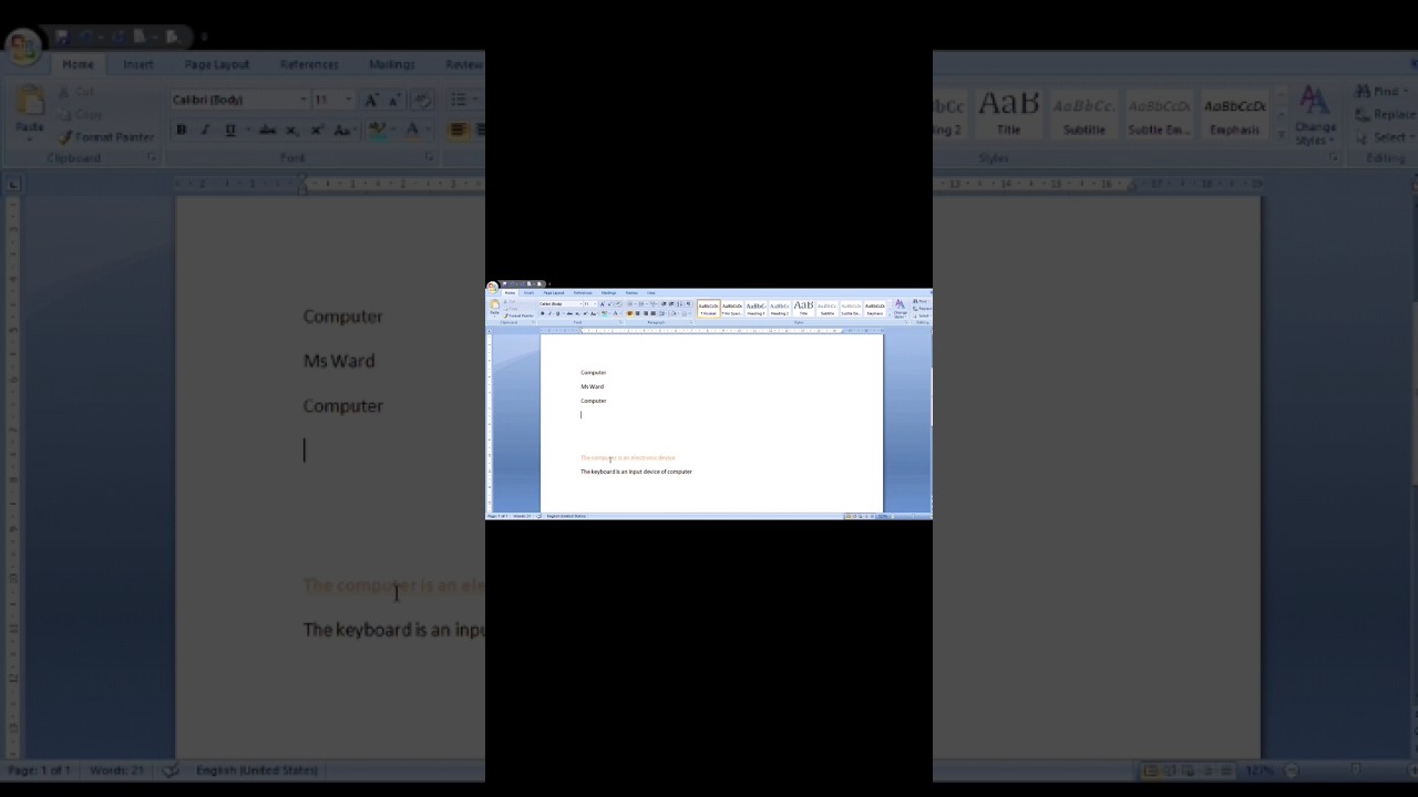 (Ms ward 2007)Home tab-clipboard explanation#shorts - YouTube