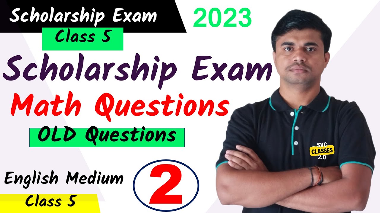 Class 5th Scholarship Question Paper | Maths test for std 5th ...