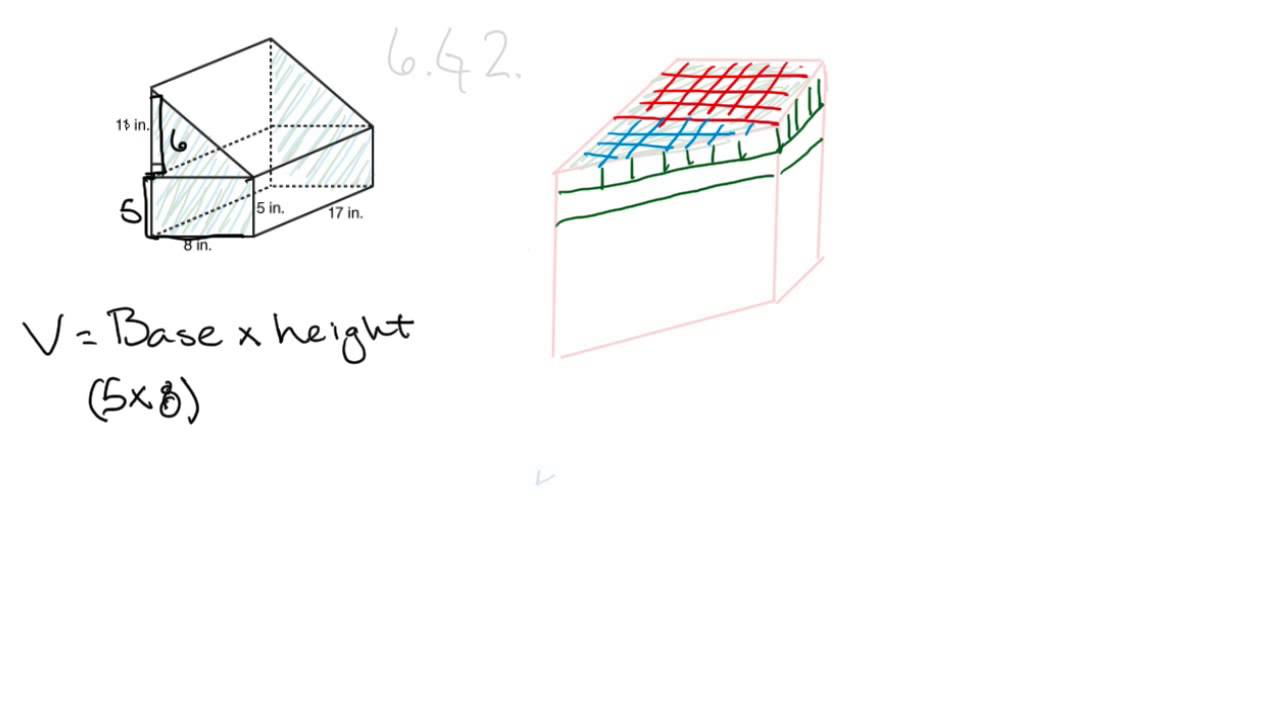 6.G.2 Volume of composite prisms - YouTube