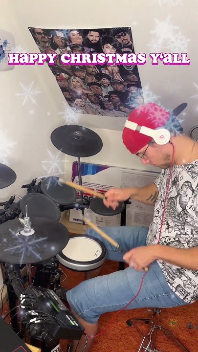 Happy Christmas drum cover easy drum songs Christmas Drums - YouTube