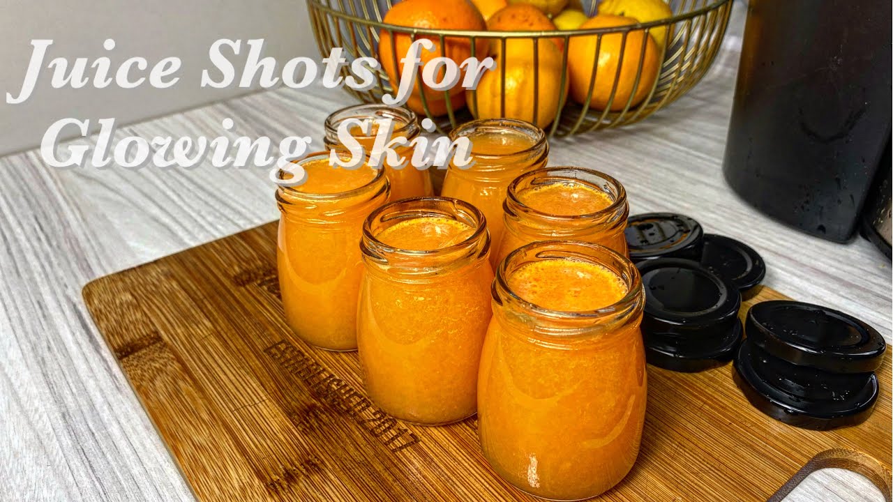 Drink these juice shots for glowing skin inside and out! - YouTube