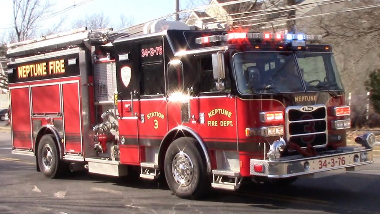 Neptune Fire Department Engine 34-3-76 Responding 2-8-20 - YouTube