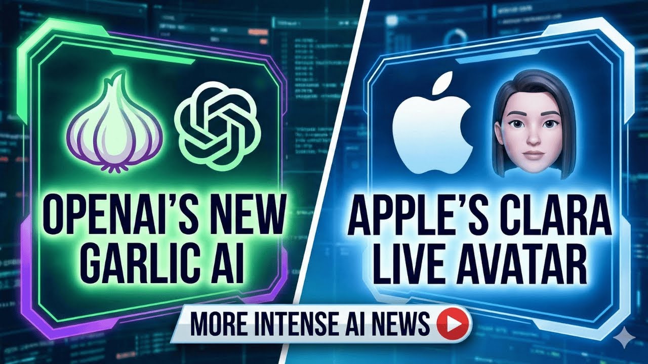 OpenAI’s "Garlic" Leaked vs. Apple’s "Clara" – Live Avatar and More ...