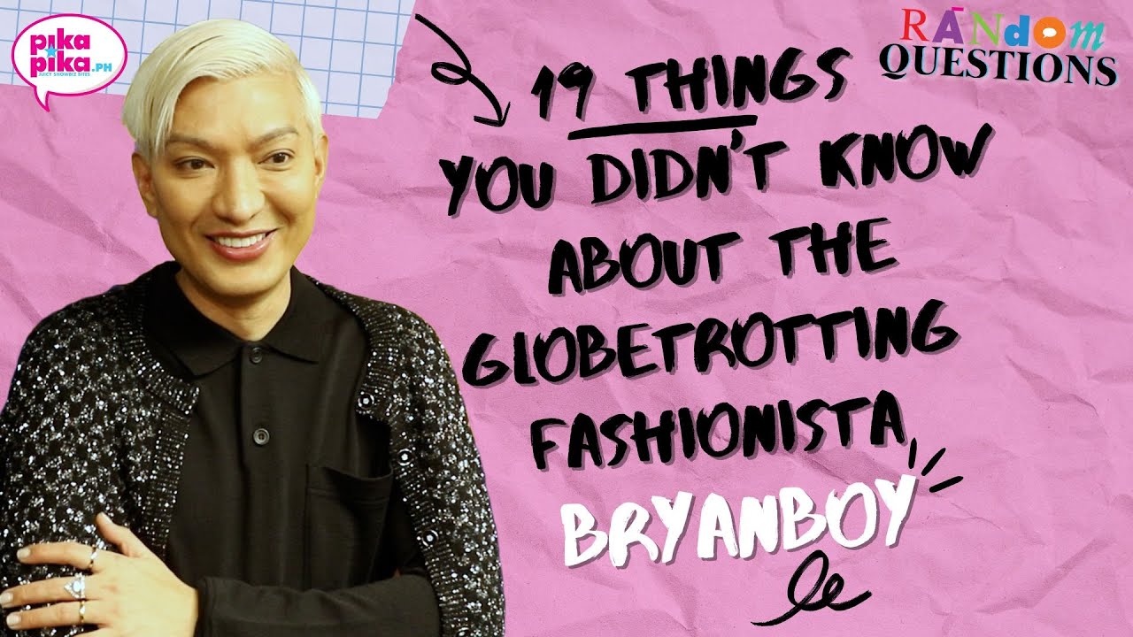 Bryanboy, a.k.a. Ninang, answers Pikapika's Random Questions - YouTube