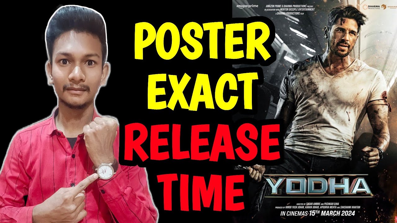 Yodha Movie 1st Look Poster Release Time & Date | Yodha Release Date ...