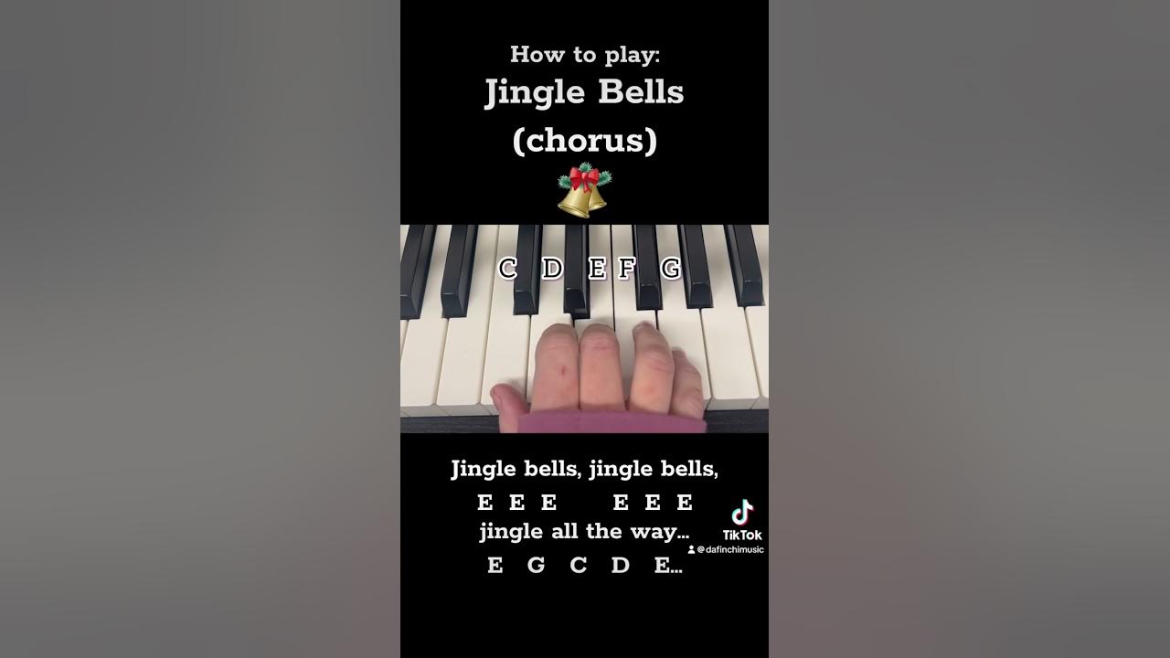 How to play Jingle Bells (chorus) on piano - YouTube