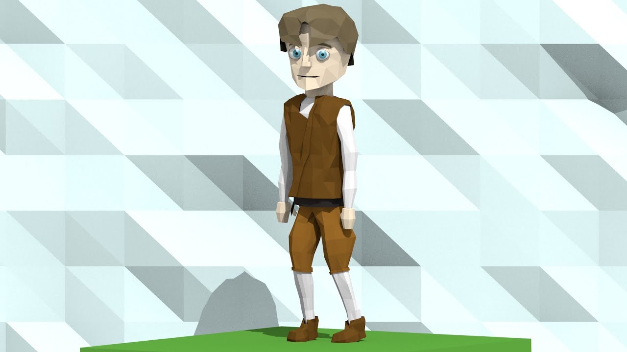 Time Lapse: Low Poly Character [BLENDER] - YouTube