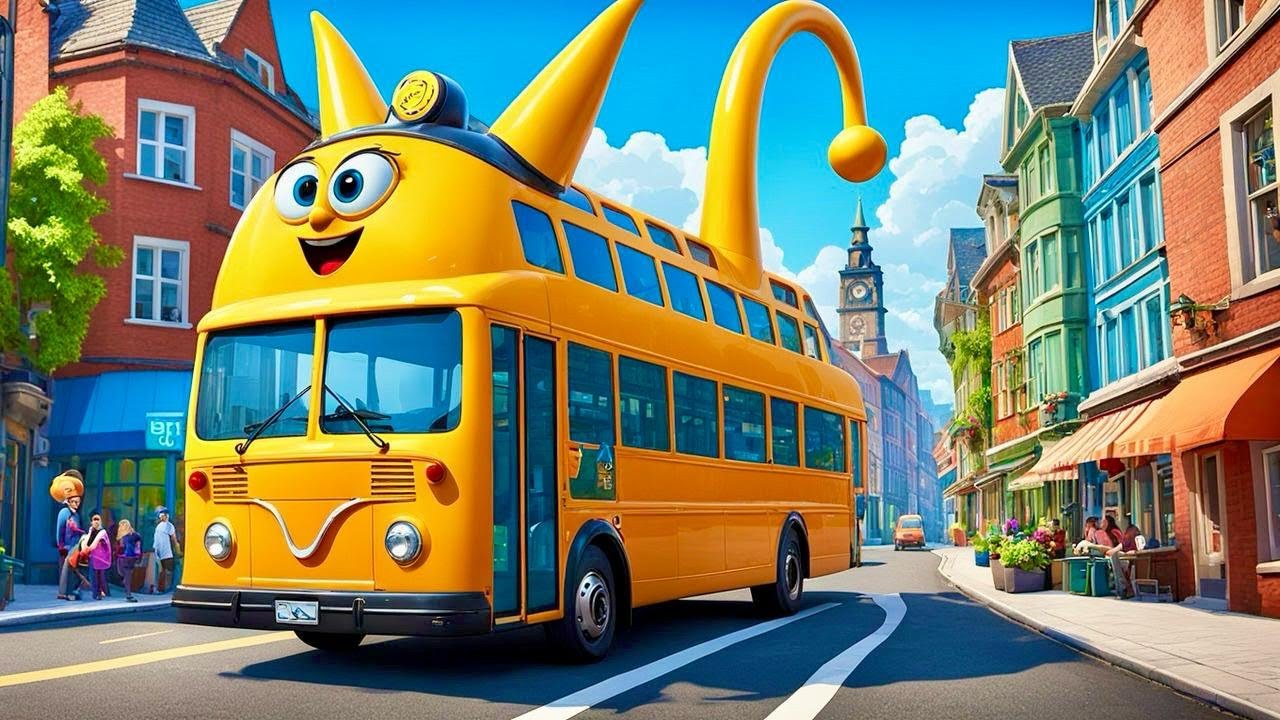 Wheels on the Bus Nursery Rhyme Song for Kids - YouTube