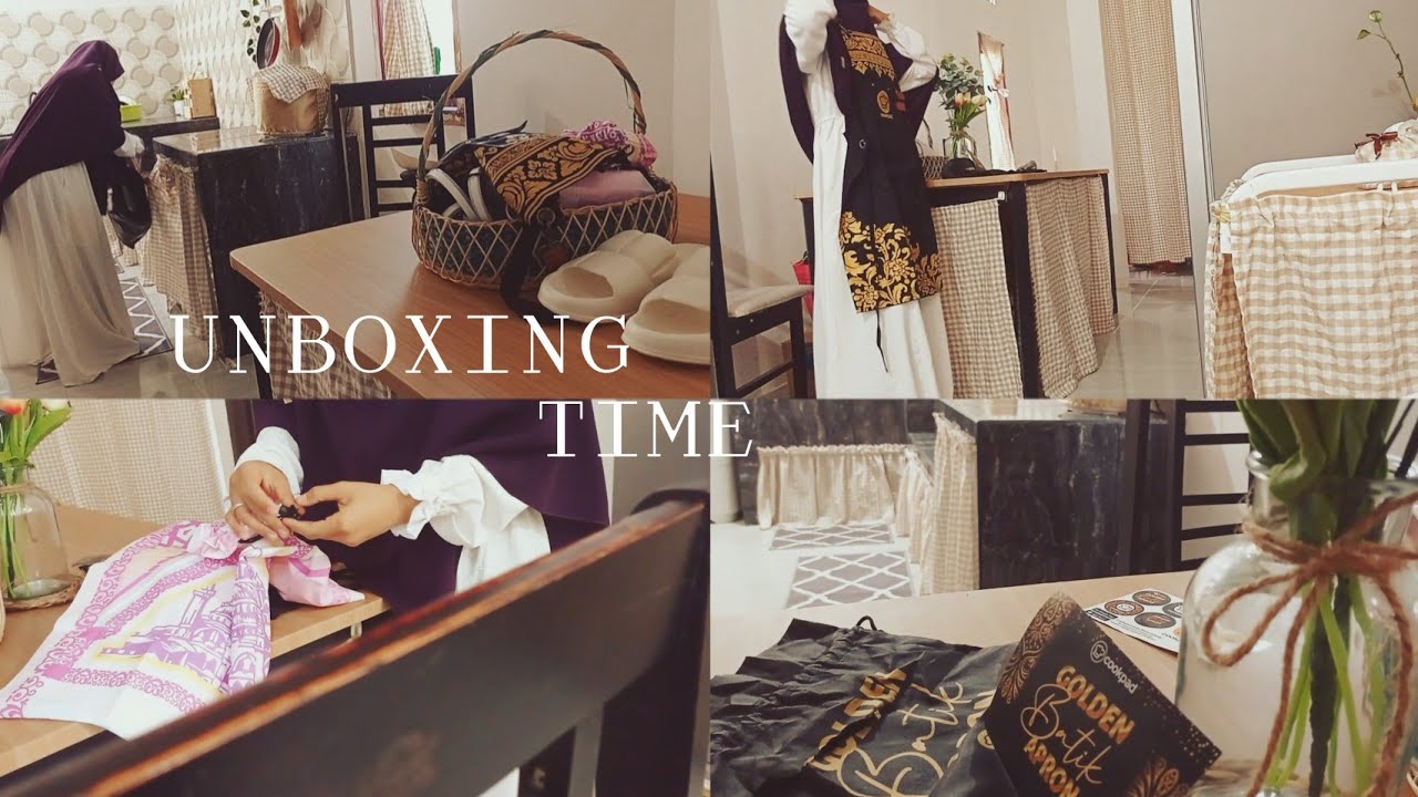 UNBOXING TIME‼️paket GIVEAWAY, Golden Batik Apron dari Cookpad, SHOPEE ...