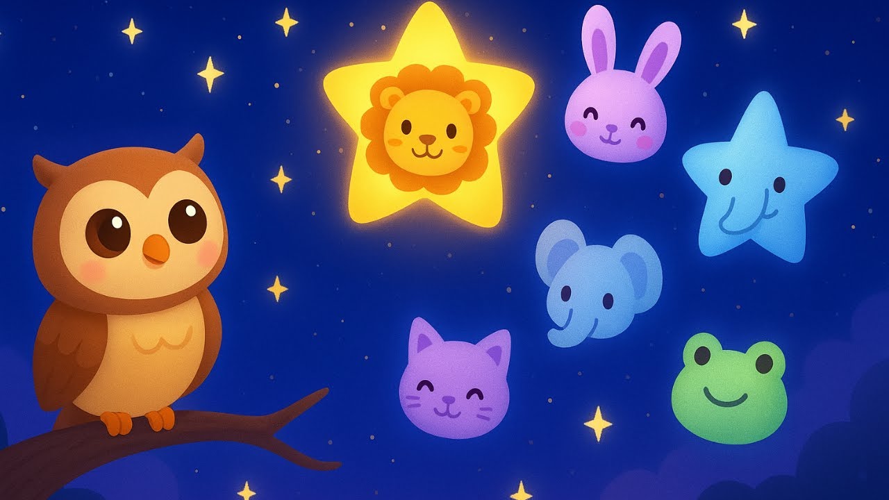 Twinkle Twinkle Animal Stars | Cute Kids Song & Nursery Rhyme - YouTube