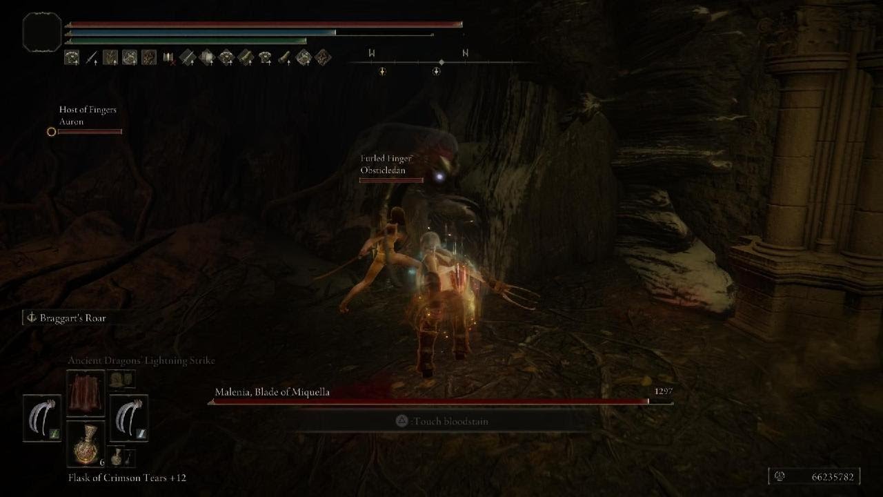 ELDEN RING melenia's health bar from 100 to 0 - YouTube