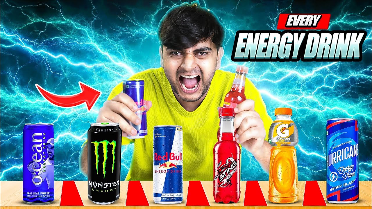 Trying Every Popular Energy Drink in India - YouTube