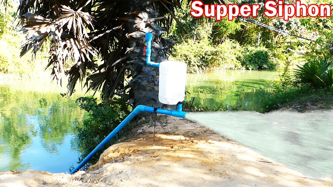 We turn PVC pipe into Hight speed water pump without electricity very ...