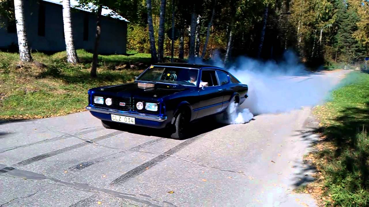 ford taunus v8 burnout - YouTube