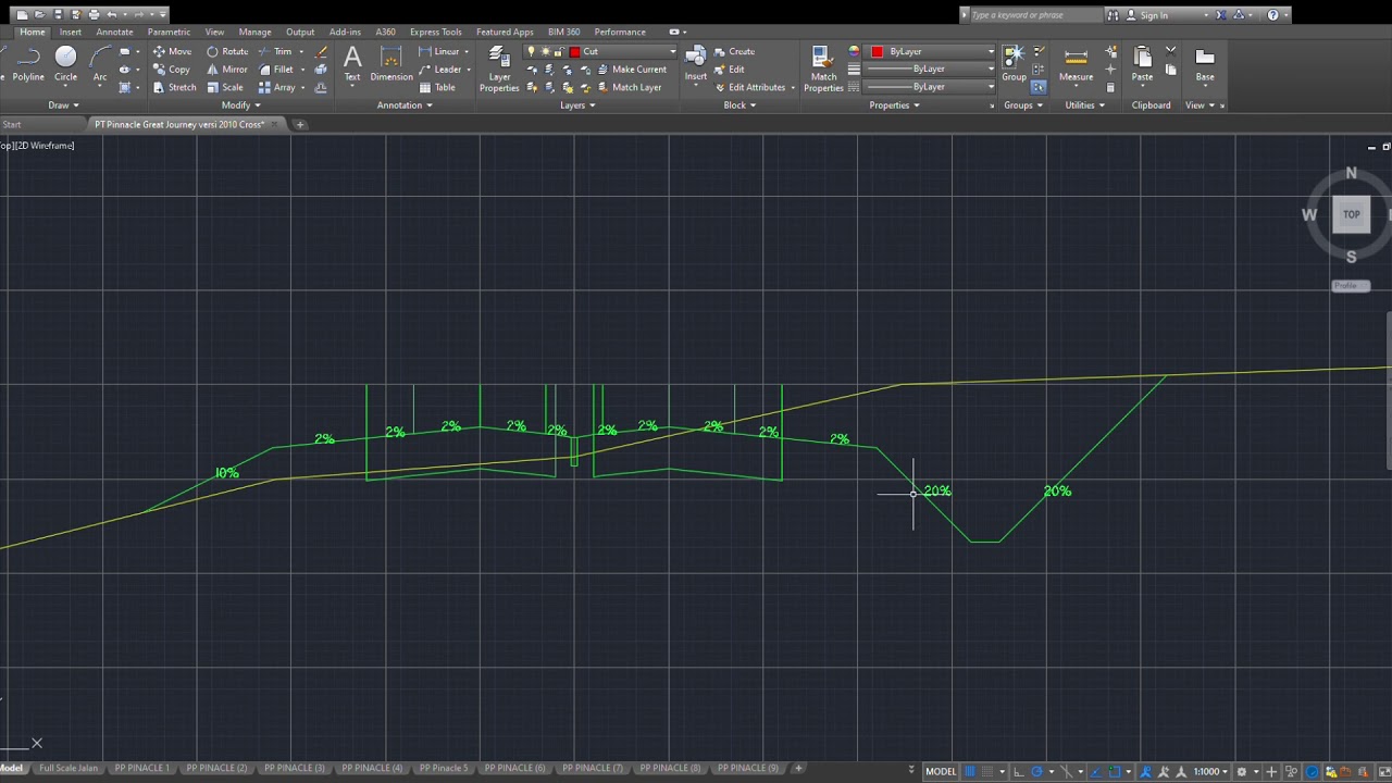 cross section cut and fill - YouTube
