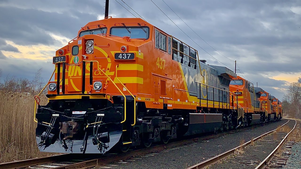 Quebec North Shore & Labrador AC44C6Ms Await Shipment from Wabtec Erie ...