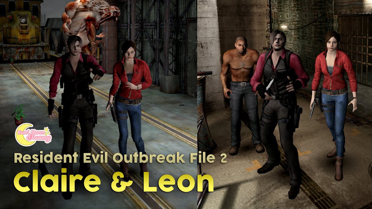 Resident Evil Outbreak File 2 - Claire Redfield & Leon S. Kennedy - YouTube