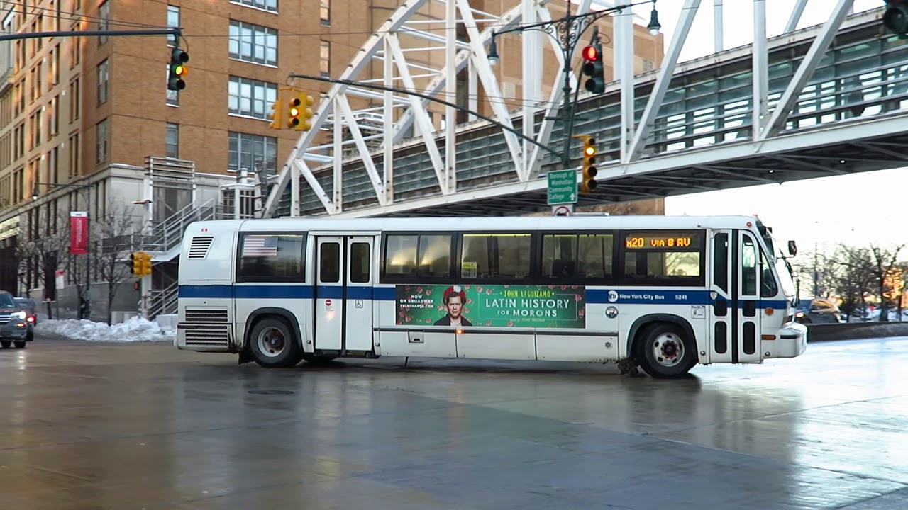 NYC Bus: Lincoln Ctr bound RTS-06 5241 M20 at West St/Chambers St - YouTube