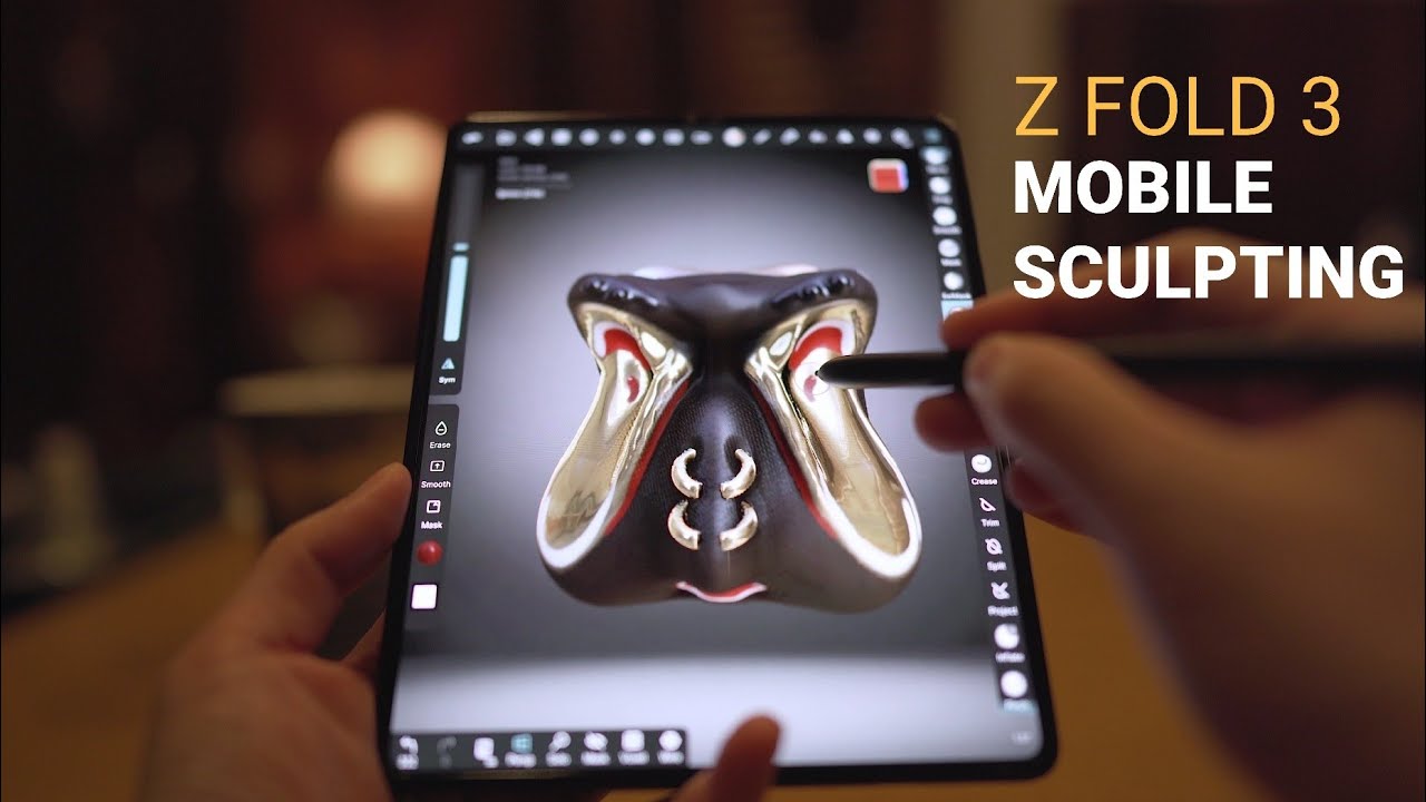 GALAXY Z FOLD 3 - MOBILE SCULPTING EXPERIENCE - YouTube