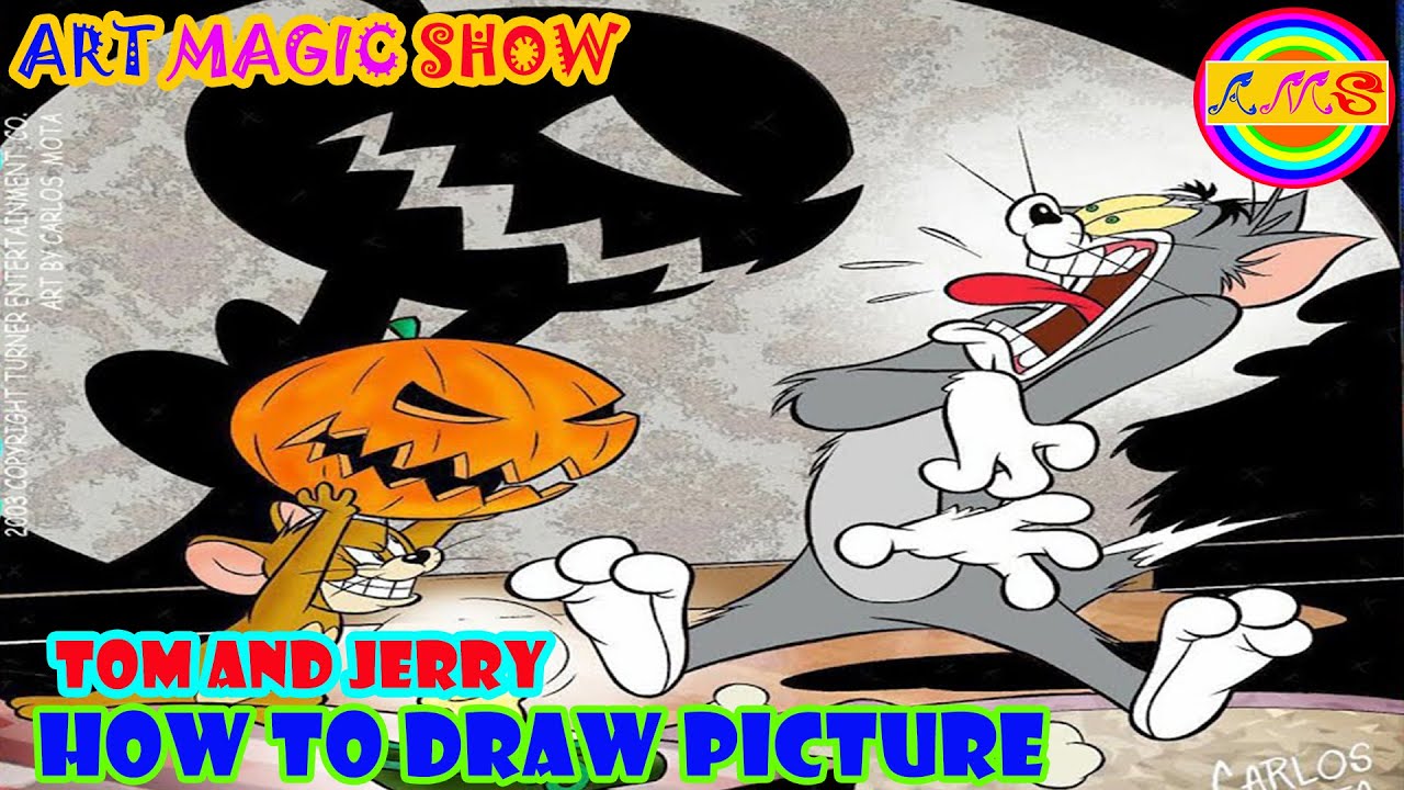 Halloween's Day Scary Tom and Jerry Draw By Art Magic Show | How To ...