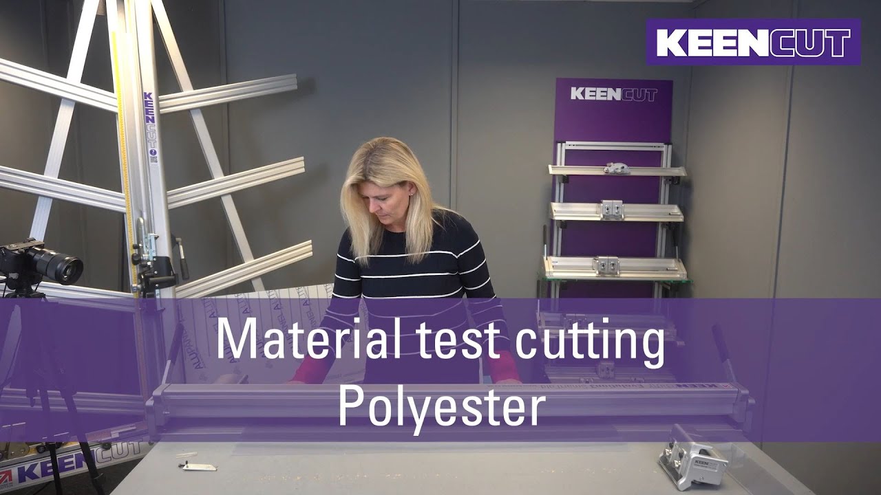 Material test cutting | Polyester - YouTube