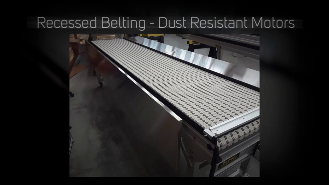 Stainless Work Surface Food And Drug Conveyor By SmartMove® - YouTube