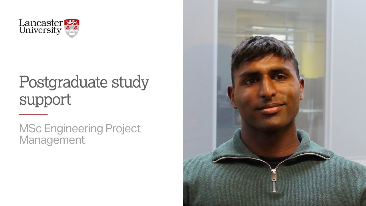 Postgraduate study support at Lancaster - YouTube