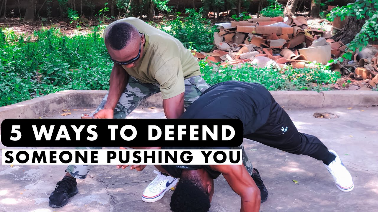 Simple ways to defend someone pushing you | self defence techniques ...
