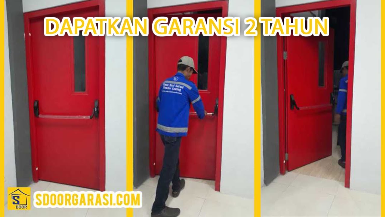 Jasa Pintu Emergency Panic Bar - YouTube