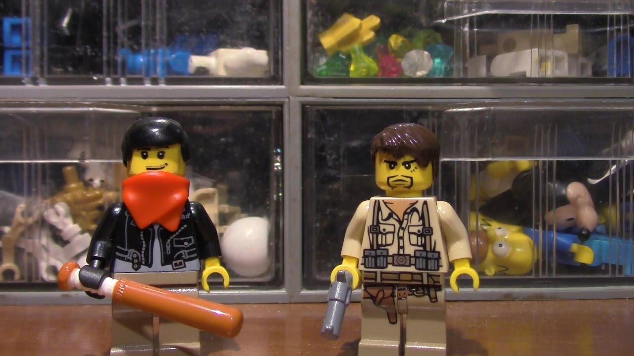 How To Build : Lego Rick And Negan Minifigures (The Walking Dead) - YouTube
