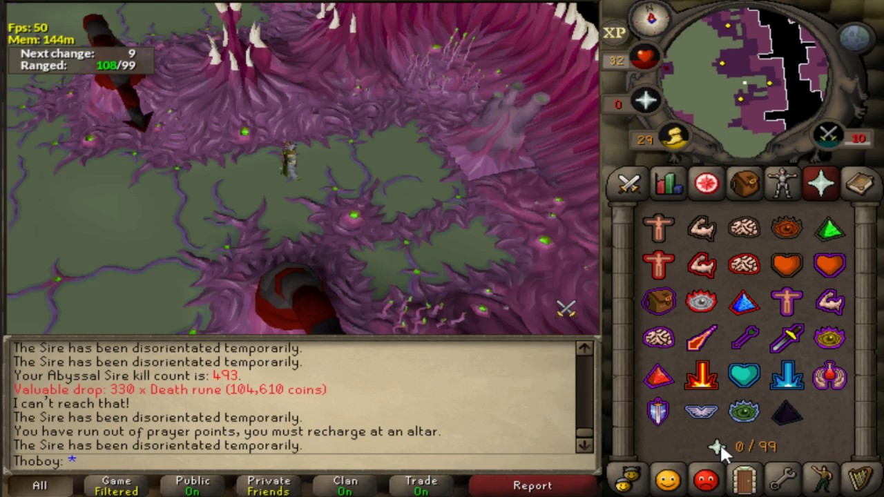 Twisted bow Vs Abyssal Sire - YouTube
