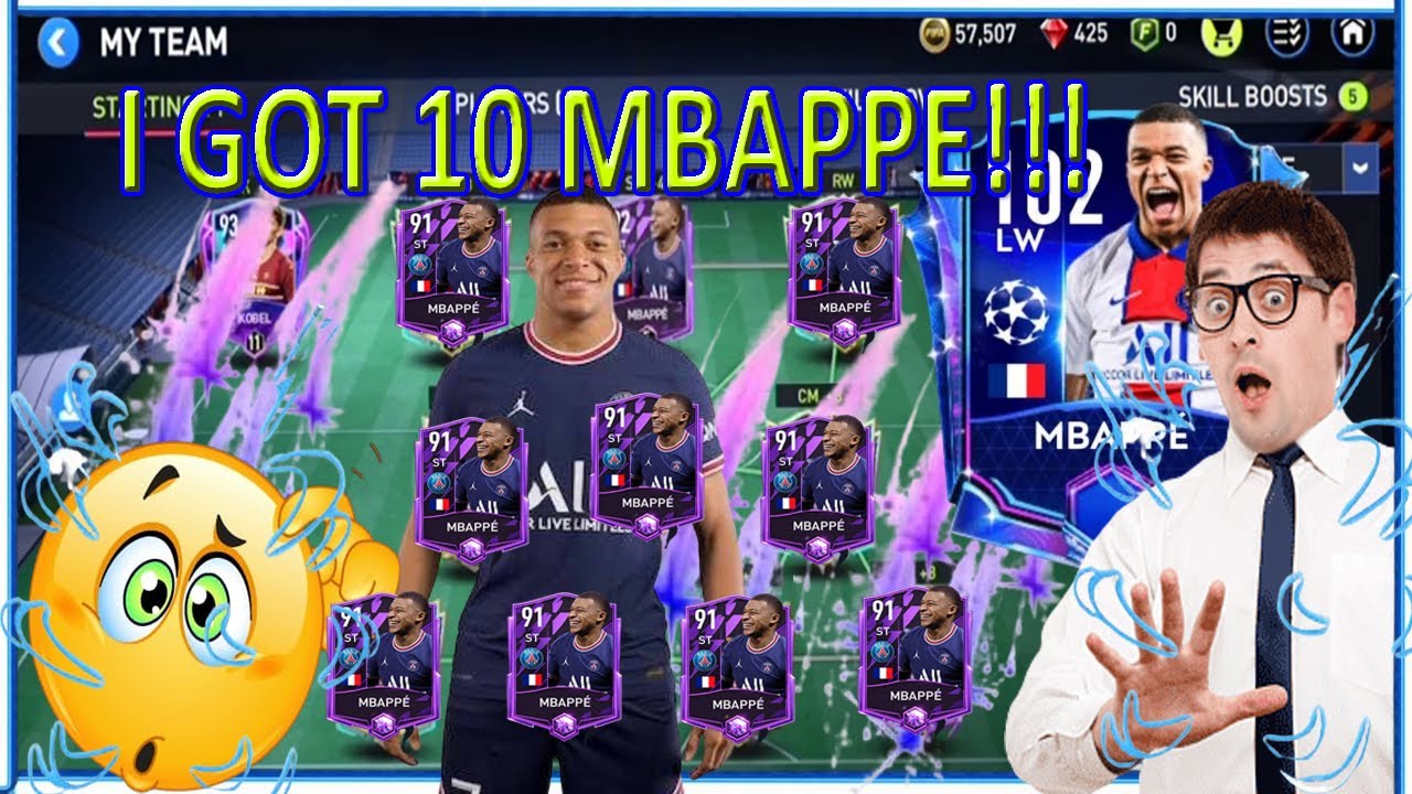 I GOT 10 MBAPPE IN FIFA MOBILE 22 || MBAPPE BEST GAMEPLAY & TEAM SETUP ...