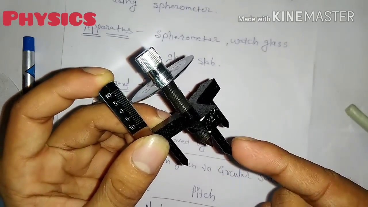 HOW TO USE SPHEROMETER !!! PART-1 - YouTube