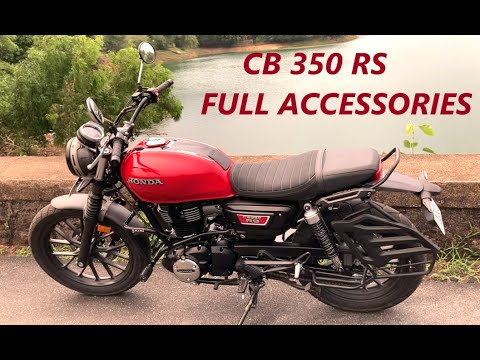 HONDA CB 350 RS ALL ACCESSORIES#MUD FLAP#HANDLE BAR#CRASH GUARD#GRAD ...