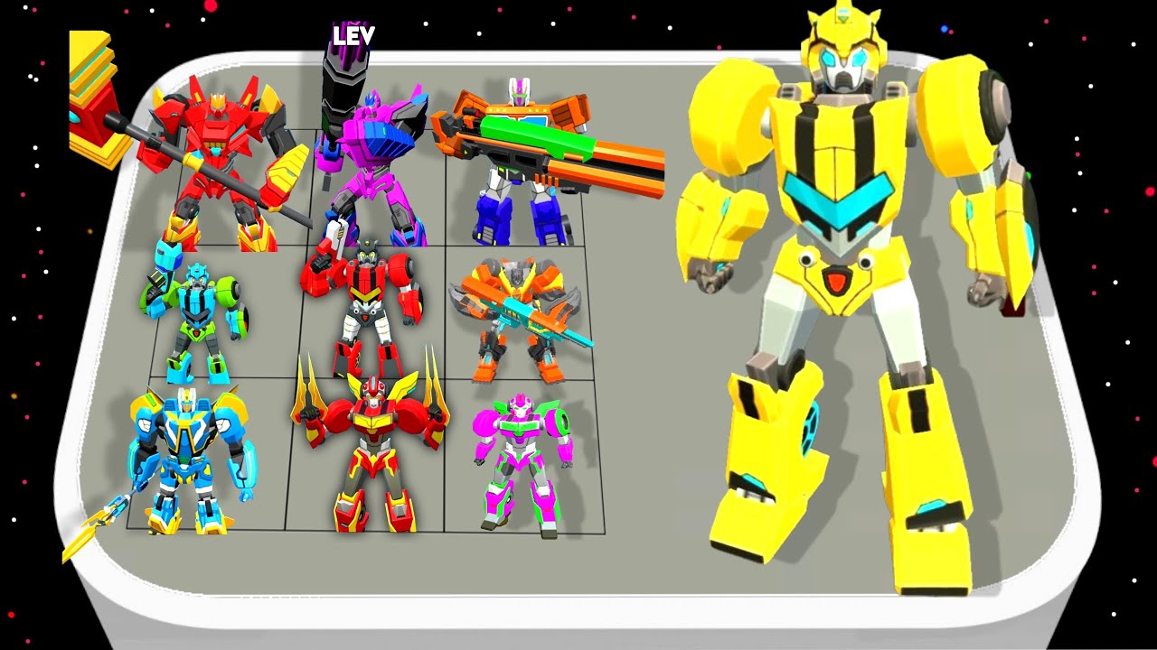 Merge Robots Master _ Transformer Rampage, Optimus Prime vs Bumblebee ...