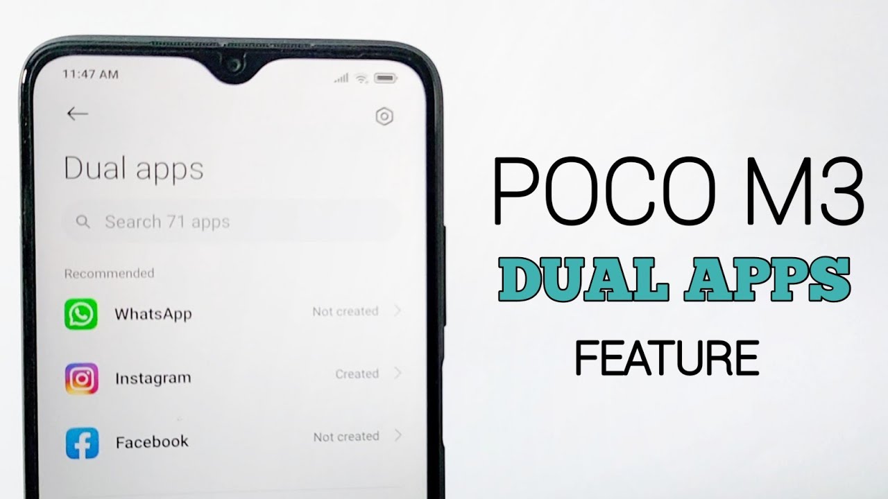 Xiaomi POCO M3 Dual Apps Feature | App Clone in Poco M3 - YouTube